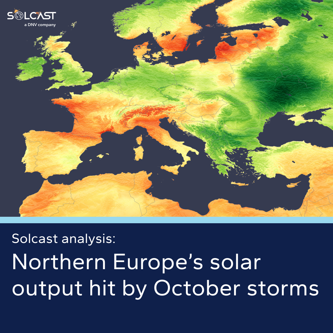 Storm systems suppress Northern Europe’s October solar output | Solcast™